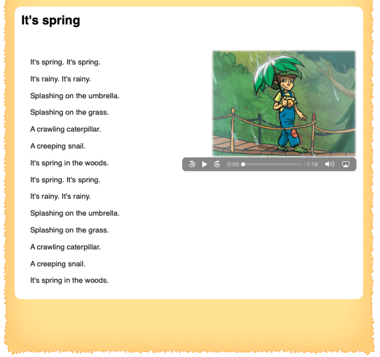 Klasa 1 i 2: Spring is here! (online) – Angielski w szkole i w domu